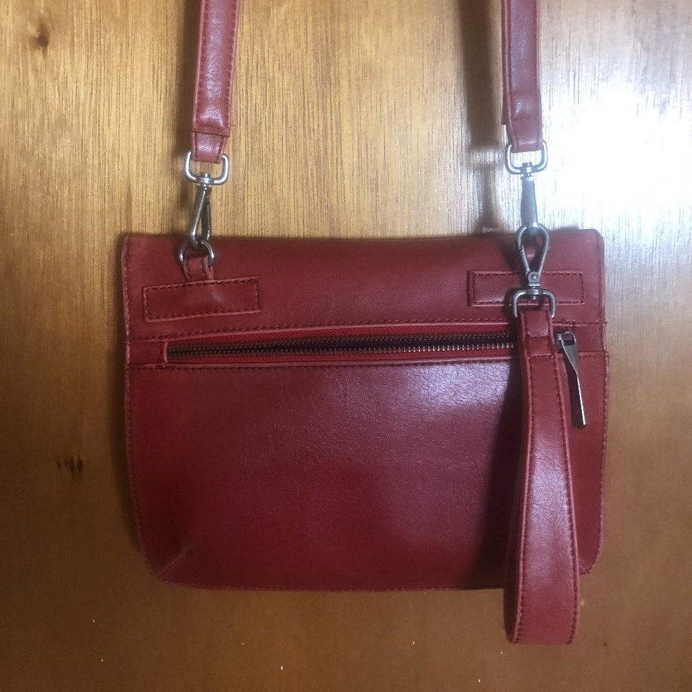 Matt & Nat Brick Red Crossbody Purse - Gem
